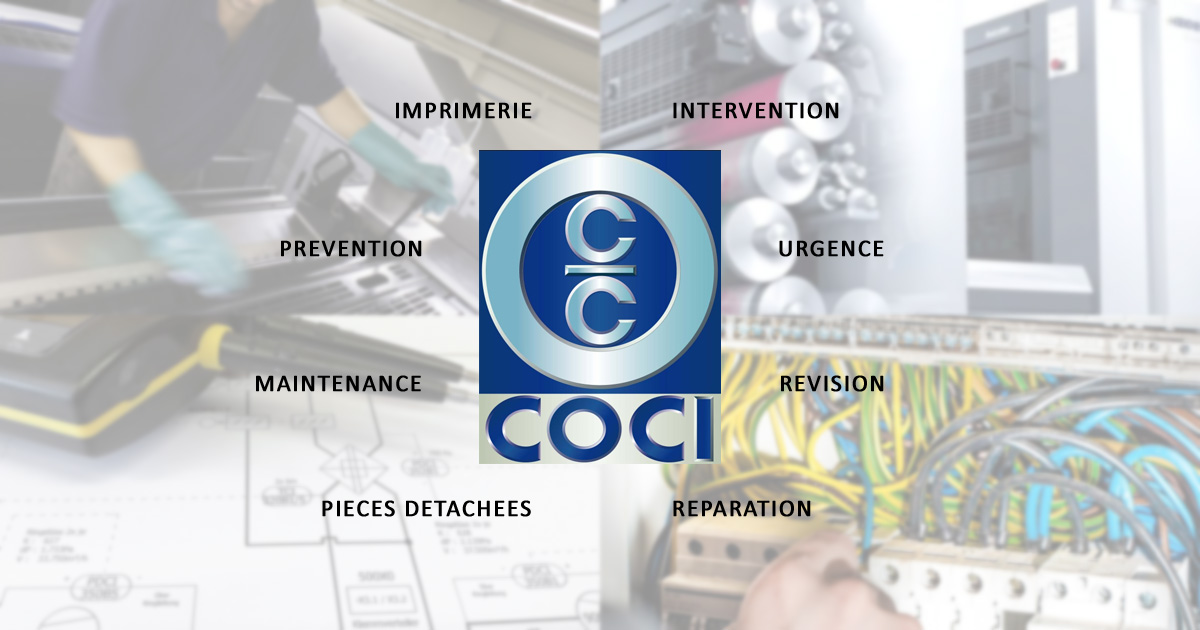 Materiel d'imprimerie : maintenance, réparation, pièces détachées,